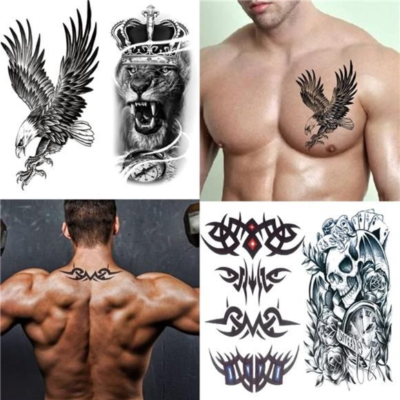 Accessories | 8 Sheets Temporary Tattoos Stickers | Poshmark